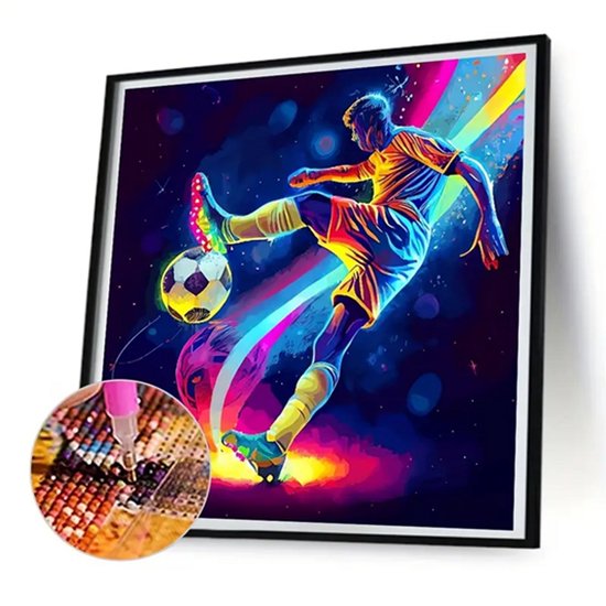 Diamond Painting - Voetballer - Soccer - Voetbalspeler - Soccer Player ...