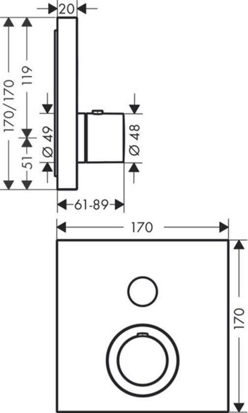 Axor Axor ShowerSelect Inbouwmengkraan | bol