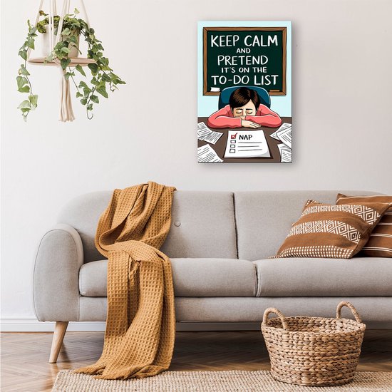 Humoristisch bord met grappige tekst - Humor poster - Poster nap ...