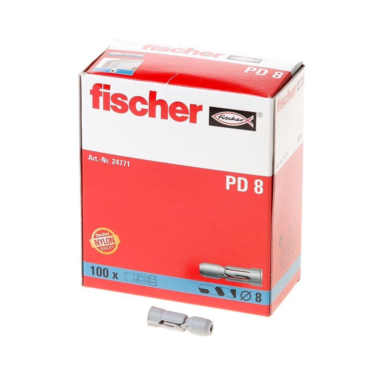Fischer 24771 PD 8 Gipsplaatplug (100st) | bol.com