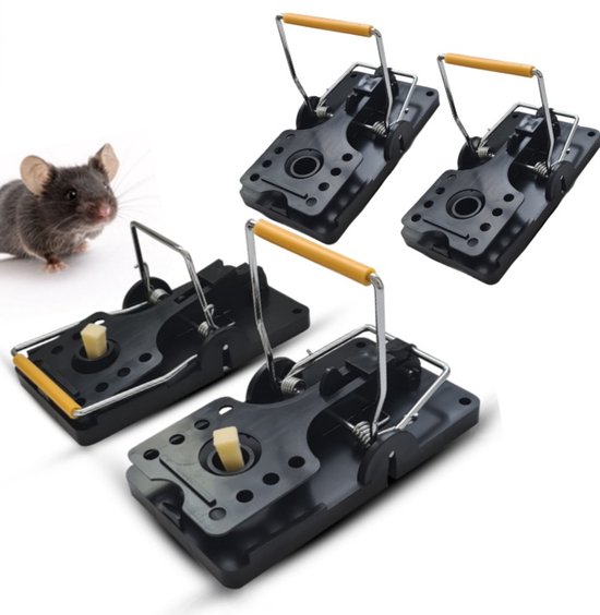 BATUUTAH 4 Stuks Rattenvallen Voor Binnen, Buiten Rattenklem Voor het ...