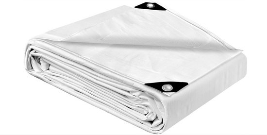 Waterdicht afdekzeil wit 12x16 mil (365x485cm) zeil - heavy duty poly ...