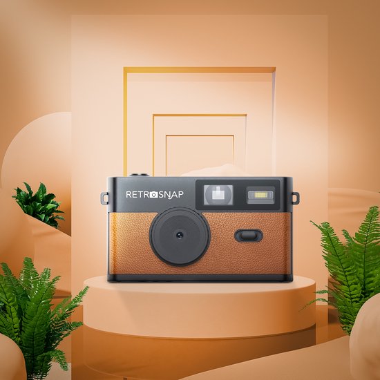 Retrosnap Bruin - Retro Camera - Ideaal voor Festivals & Vakanties | bol