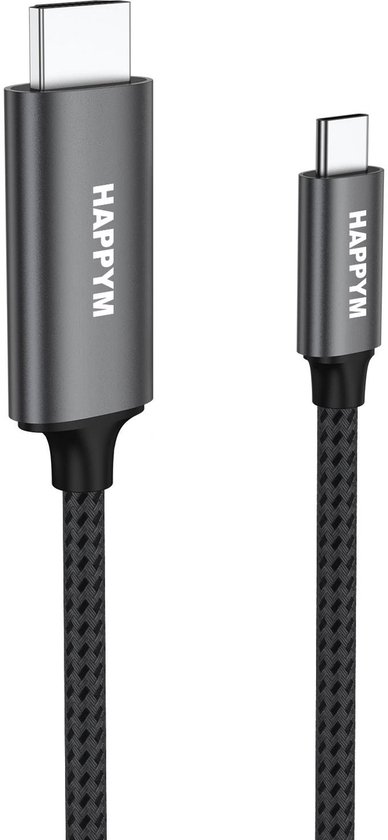 HDMI naar USB C kabel 4k60hz – 2 Meter- Haarscherpe Beeldkwaliteit voor ...