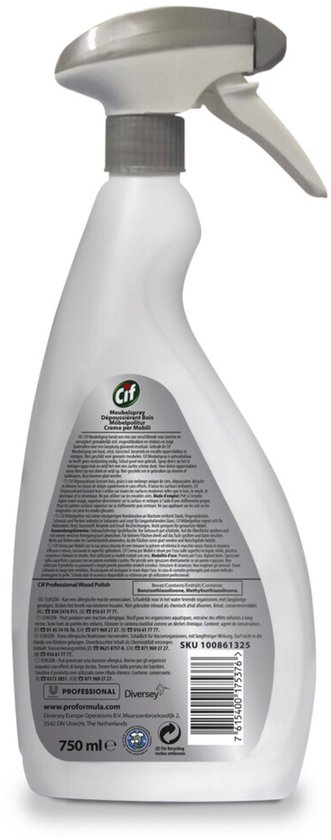 Cif Pro Formula Meubelspray - Spray - Voor Houten en Gladde ...