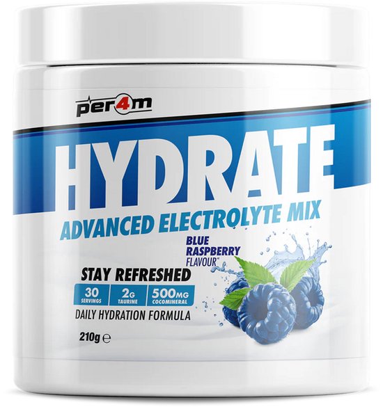 Per4m - Hydrate - Advanced Electrolyte Mix - Blue Raspberry - 30 ...