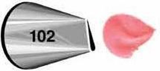 Wilton Spuitmondje #102 Petal - Bloemblad | bol
