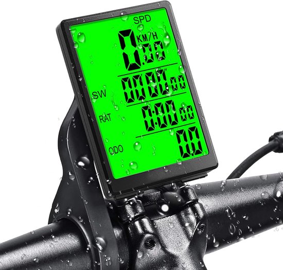 Kilometerteller Fiets - Snelheidsmeter - Fietscomputer Draadloos | bol
