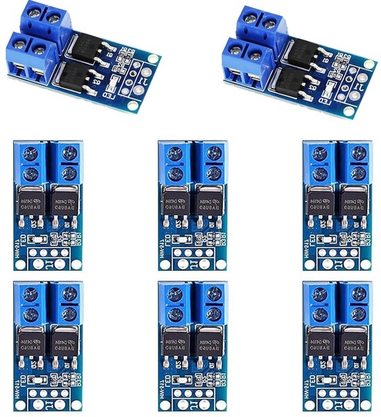 8 stuks DC 5 V-36 V 400 W FET Trigger Switch Drive Module Board Dual ...