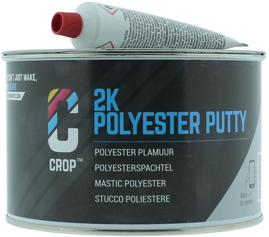 CROP 2K Polyester Plamuur 1300ml - Voor Kunststof • Plastic • Metaal ...