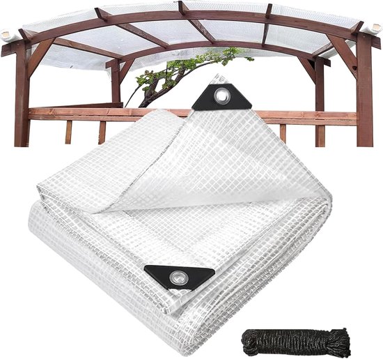 Afdekzeil - Transparant Zeil - Waterdicht - 3 x 4 m | bol