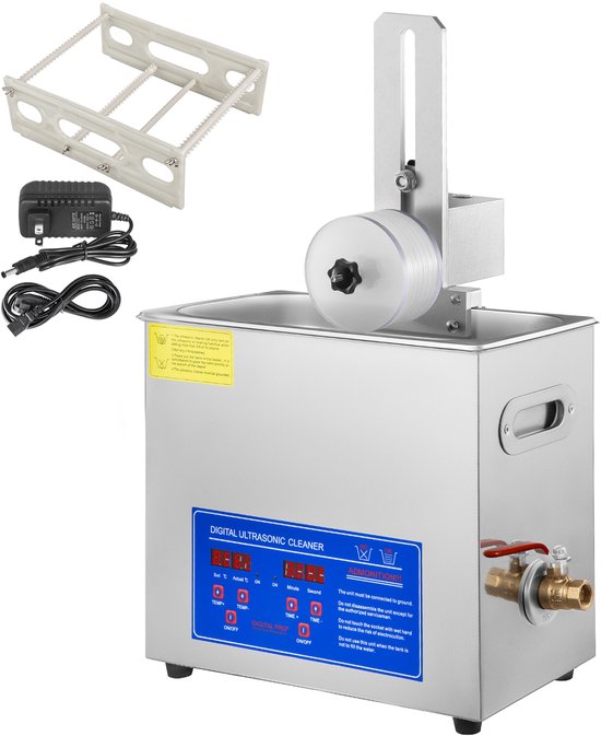 Ultrasoon Platenreiniger - 6L - Complete Set Met Droogrek - Platen ...