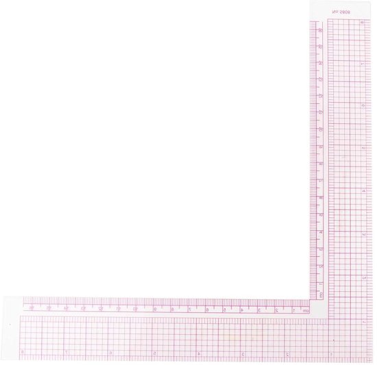 Plastic L-Square Shape Ruler French Curve Sewing Size Professional ...