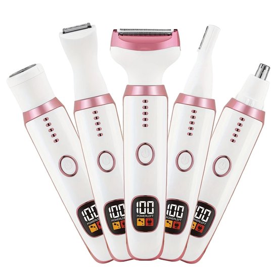 5-in-1 Digitale Trim Set voor Dames – Full Body Shaver ...