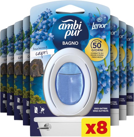 Frisse Badkamergeur, 8 Geurverspreiders voor Badkamer, Elimineert Geuren met... | bol