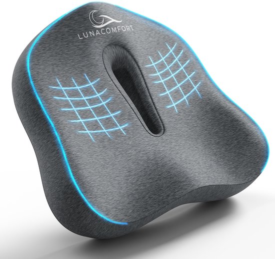 LunaComfort Orthopedisch zitkussen - Stuitkussen - Orthopedisch ...
