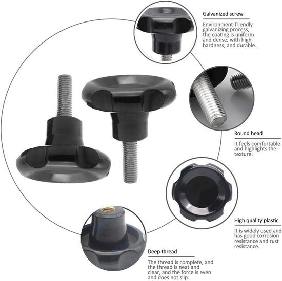 Klemknoppen Duimschroef M12*40mm - RVS Bouten Moeren - DIY Hardware ...