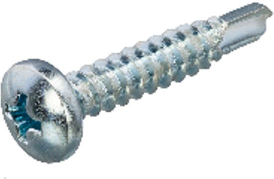 Plaatschroef zelfborend verzinkt – CK cilinderkop – PH-2 – DIN 7504N – 4,2 x 25 mm –... | bol