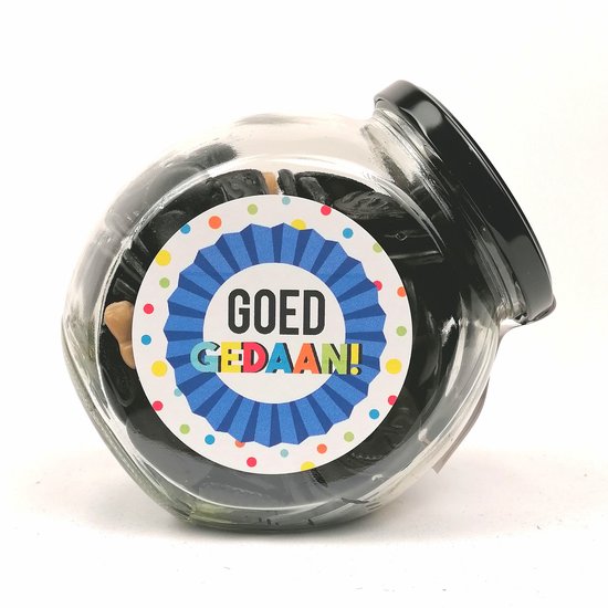 Geslaagd cadeau eindexamen - geslaagd snoeppot - Goed gedaan - drop ...