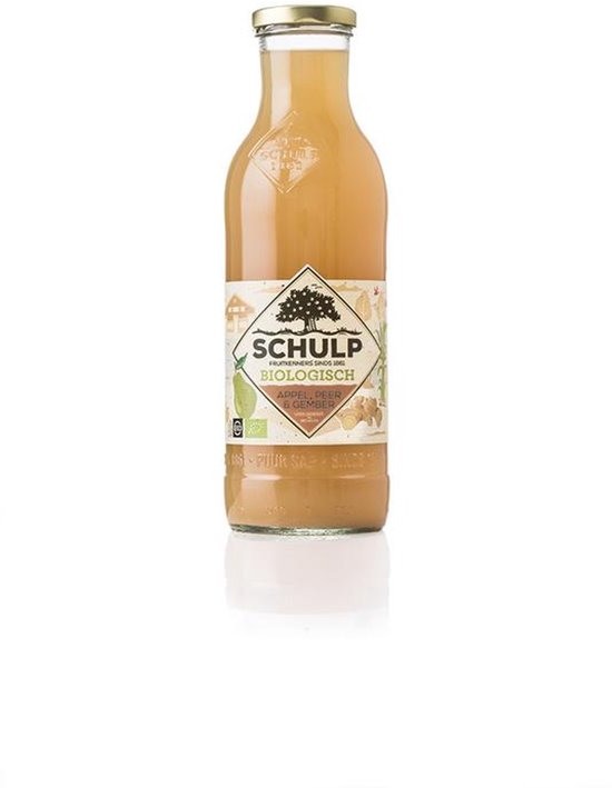 Schulp biologische appel peer gember sap - 750 ml | bol