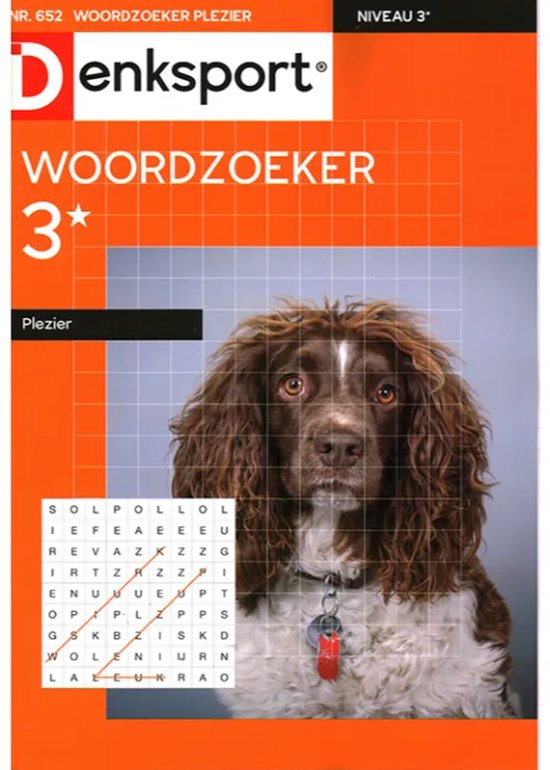 Denksport Woordzoeker Plezier - 652 2025 | bol