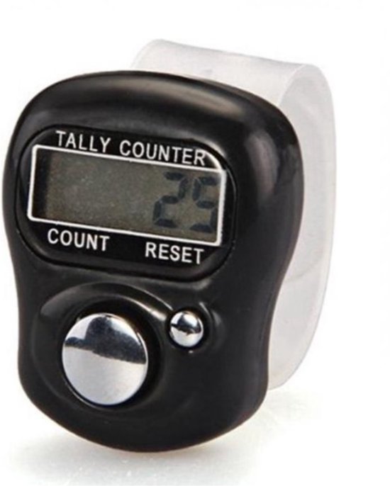 ValeDelucs Digitale Handteller - Personenteller met LCD scherm - Zwart ...