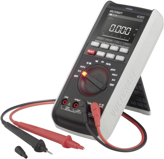 VOLTCRAFT VC831 Multimeter Digitaal CAT III 1000 V, CAT IV 600 V ...