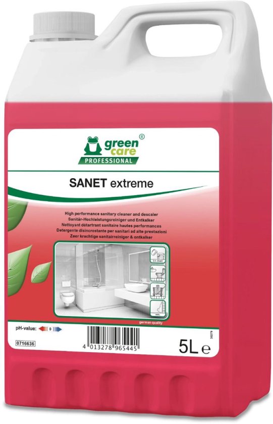 GreenCare Sanet extreme 5L - Ecolabel - Sanitairreiniger en ontkalker | bol