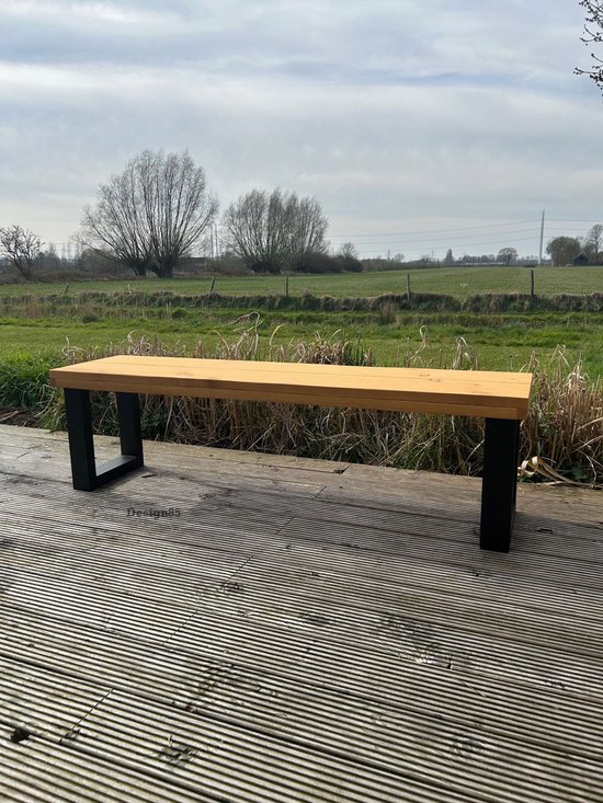 Design85 - industriële bank - Tuin - 140 cm breed - kleur naturel | bol