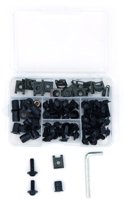 Schroef en U Moer/U-Clip Kuip Voorruit Body Modificatie Bout Set M6 ...