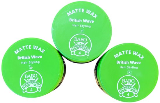 3 Stuks BABO Matte Wax British Wave 150ml | bol