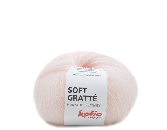 Katia Soft Gratté - 78 babyroze - Mohair-Look Acryl Garen | bol
