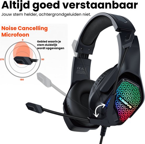Xssive GH4 Gaming Headset - 7.1 Virtual Surround Sound - Noise ...