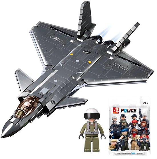 Sluban - J20S Straaljager met extra mini figure | WW2 army luchtmacht ...