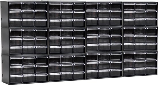 Plasticforte Sorteerbakjes spijkers/schroeven - 108x lades - 18.5 x 10 ...