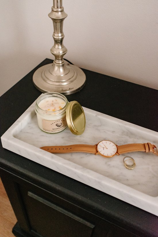 Luxe Marmeren Tray Dienblad 30x15cm rechthoek - Handgemaakt in ...