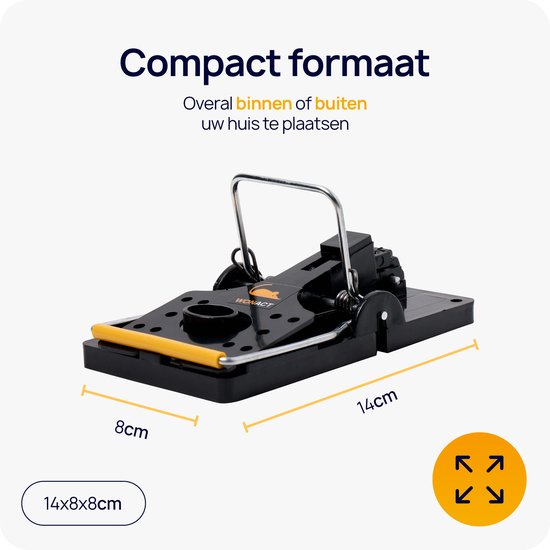 Wonact - Rattenval - Rattenklem - 12 stuks - Rattenvallen voor binnen ...