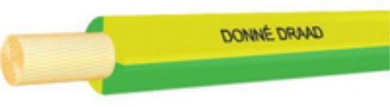 Donné VD draad 4mm2 geel/groen Eca per rol 100 meter (D08374) | bol