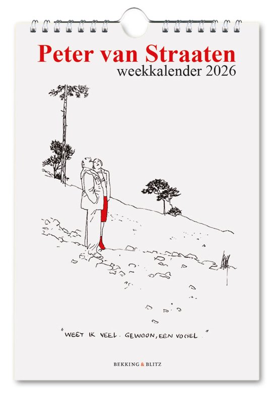 Bekking & Blitz Peter van Straaten Weekkalender 2026 - Elke week een glimlach | bol