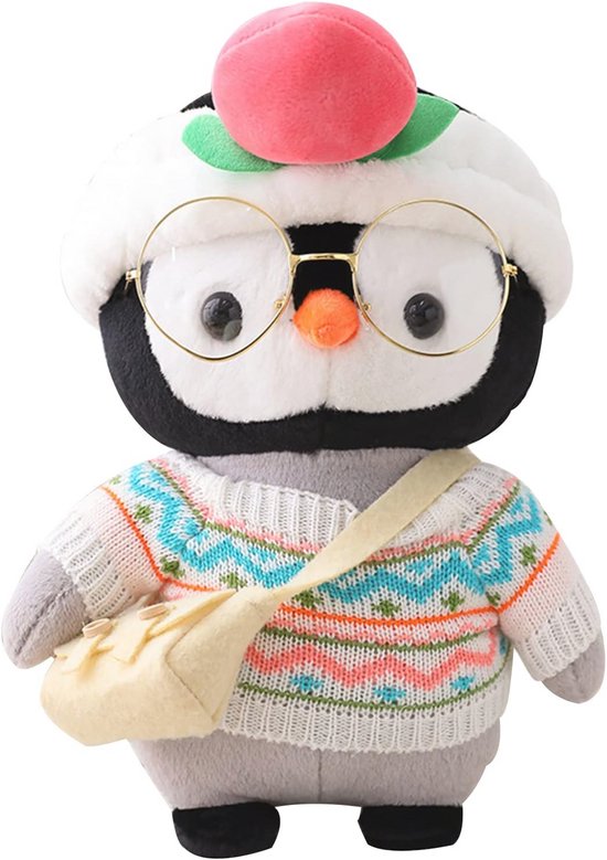 Zacht en Schattig Pinguïn Knuffeldier met Aankoekleding en Accessoires ...