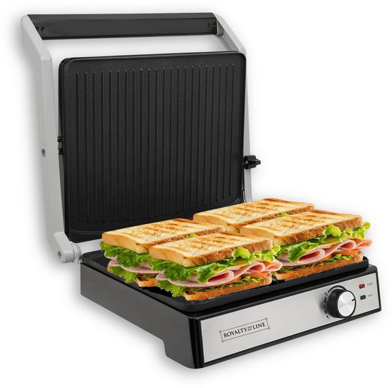 Royalty Line® PG7933 Croque-monsieur machine XL Voor 4 Tosti's ...