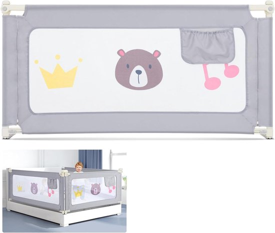 25 Niveaus Verstelbare Valbescherming Bedrail voor Kinderen (180cm) | bol