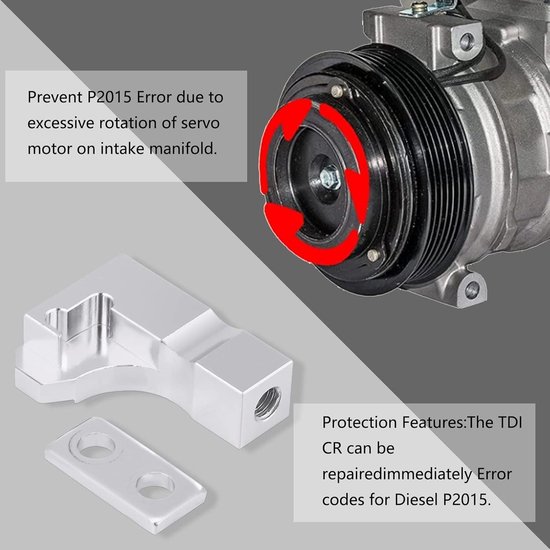 Auto zuigbuisklep reparatieset TDI CR P2015 foutcode reparatiehouder ...