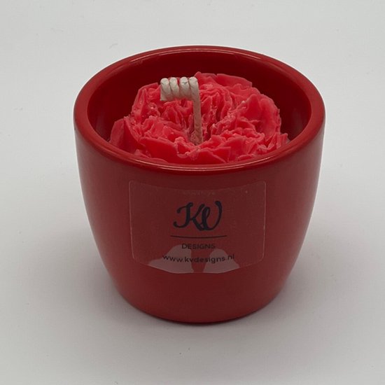 Container kaars - rood - 452 | bol