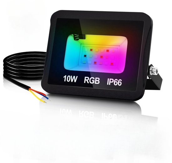 RGB LED Schijnwerpers Met Afstandsbediening - 10 Watt - LED Bouwlamp ...