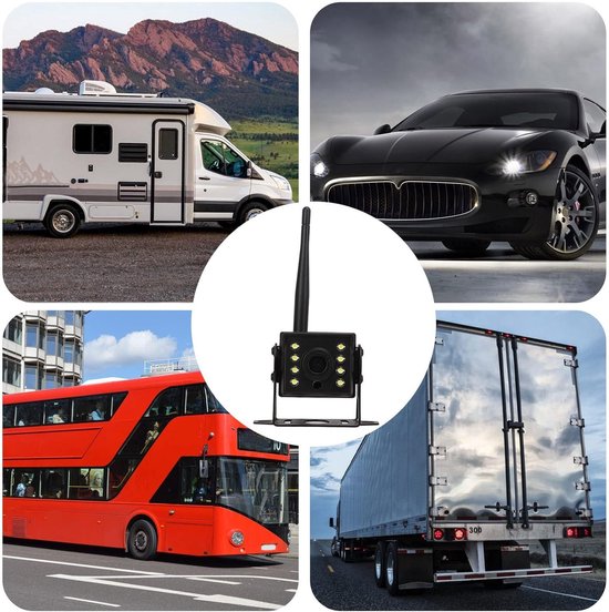 Rear Camera IP67 12V - 24V WIFI Waterproof Bus Backup Camera | bol