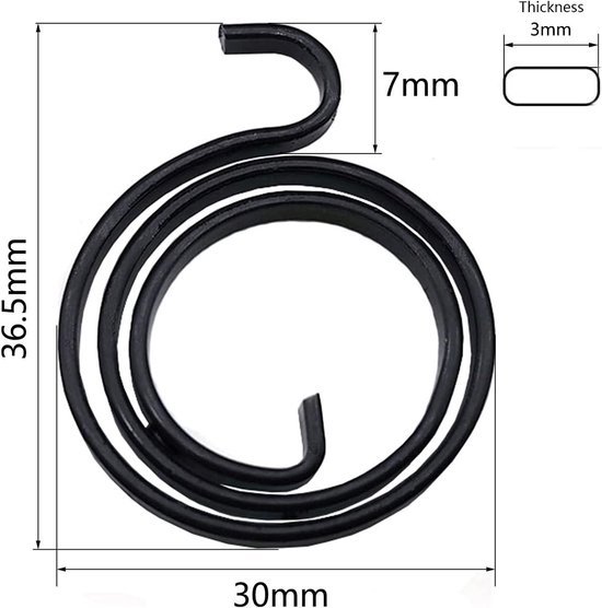 Swivel Lever Door Handles Spring Coil Replacement - 12x 2.5 Turns Coil ...