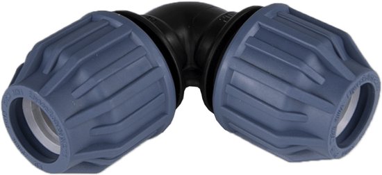 Tyleen toebehoren knie pp zwart / blauw 16 mm naar 16 mm Deltafix | bol