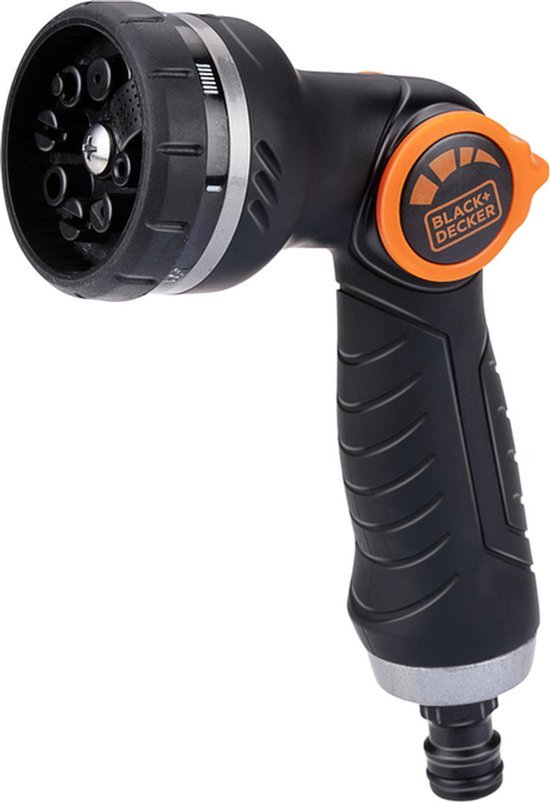 BLACK+DECKER Sproeikop - 8 Standen - Universeel - Zwart/ Oranje | bol