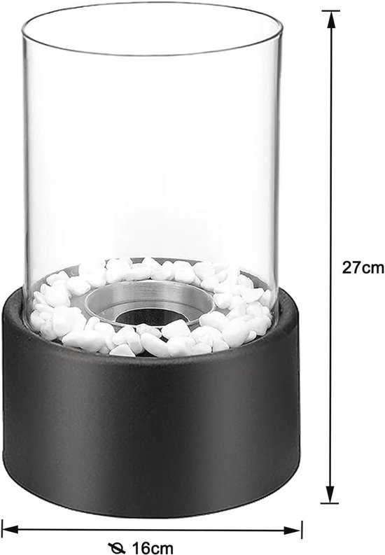 Draagbare Bioethanol Tafelhaard voor Binnen en Buiten | Ronde Tafelvuur ...